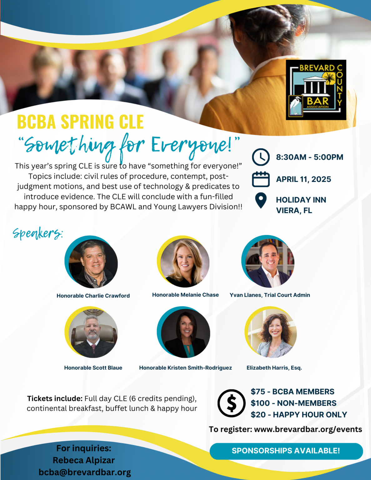 BCBA Spring CLE – “Something for Everyone!” – Brevard County Bar ...